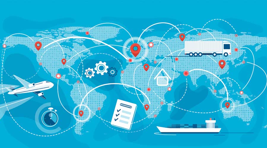 Supply Chain Vector Supply Chain Vector
